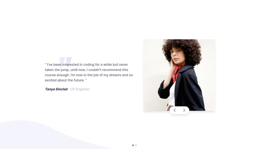 Frontend Mentor Coding Bootcamp Testimonials Slider Using Swiperjs