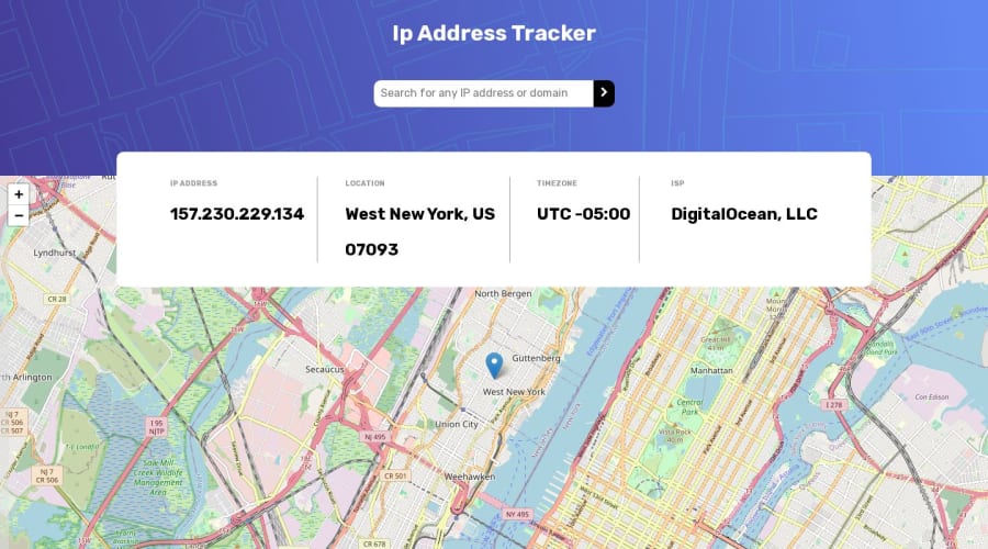 Frontend Mentor Ip Tracking App Using Nextjs Coding Challenge Solution
