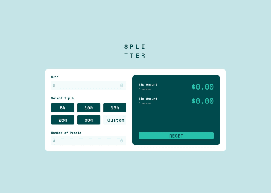Frontend Mentor Tip Calculator App With React Js Coding Challenge