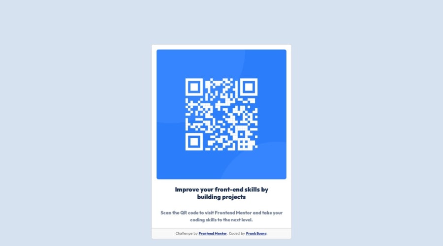 Frontend Mentor Qr Code Using Bootstrap Coding Challenge Solution