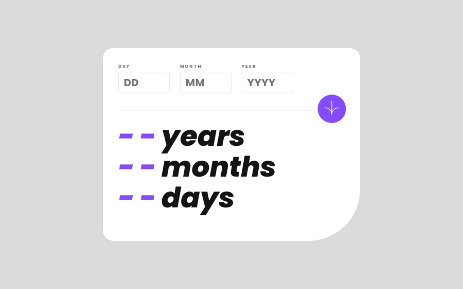 Frontend Mentor Age Calculator App React Sass Bem Coding