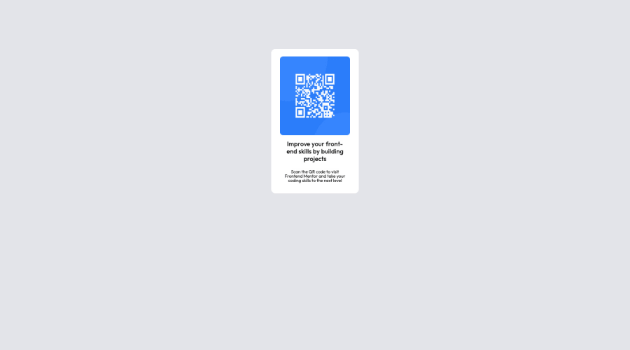 Frontend Mentor Qr Code With Css Flex Coding Challenge Solution