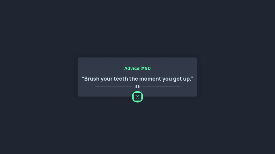 Frontend Mentor Advice Generator App Html Css Javascript Api Coding