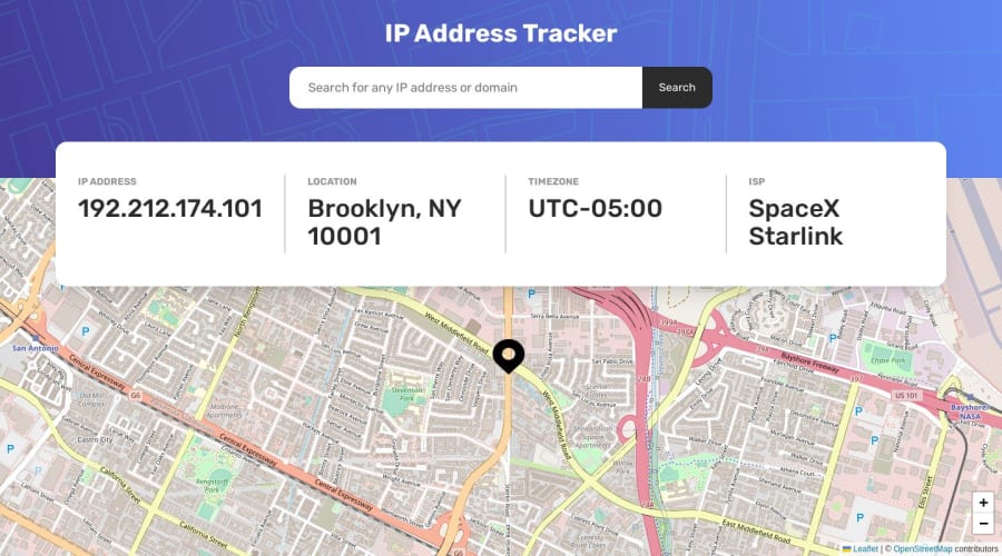 Frontend Mentor Ip Address Tracker With React Typescript Css Modules Coding Challenge Solution
