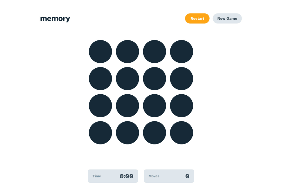 Frontend Mentor Memory Game With Svelte Tailwindcss Coding Challenge Solution