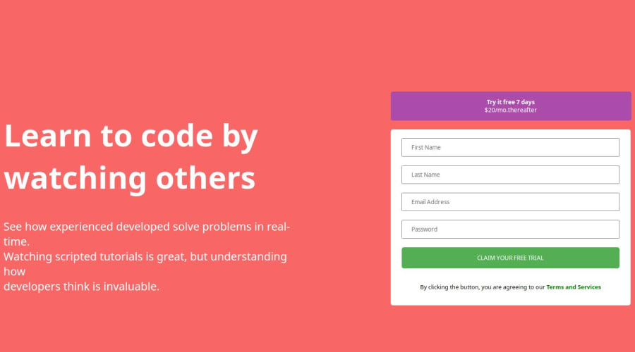 Frontend Mentor Intro Component With Sign Up Form Coding Challenge
