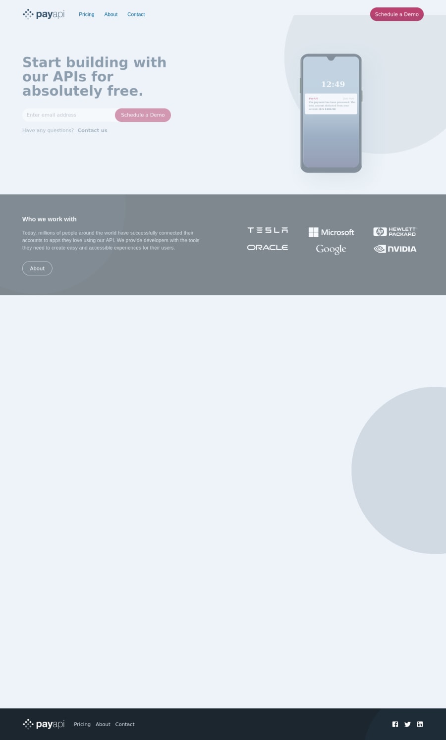 Frontend Mentor Payapi Multipage Website Coding Challenge Solution