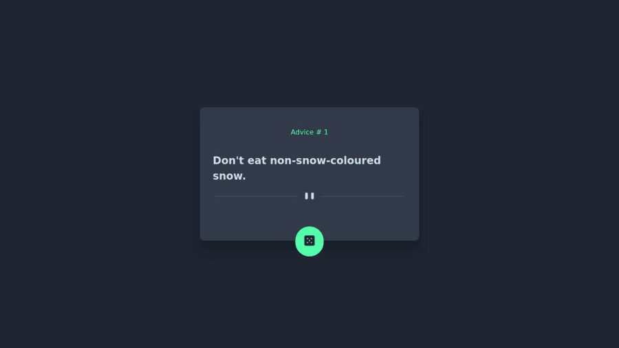 Frontend Mentor Responsive Advice Generator Using React Coding