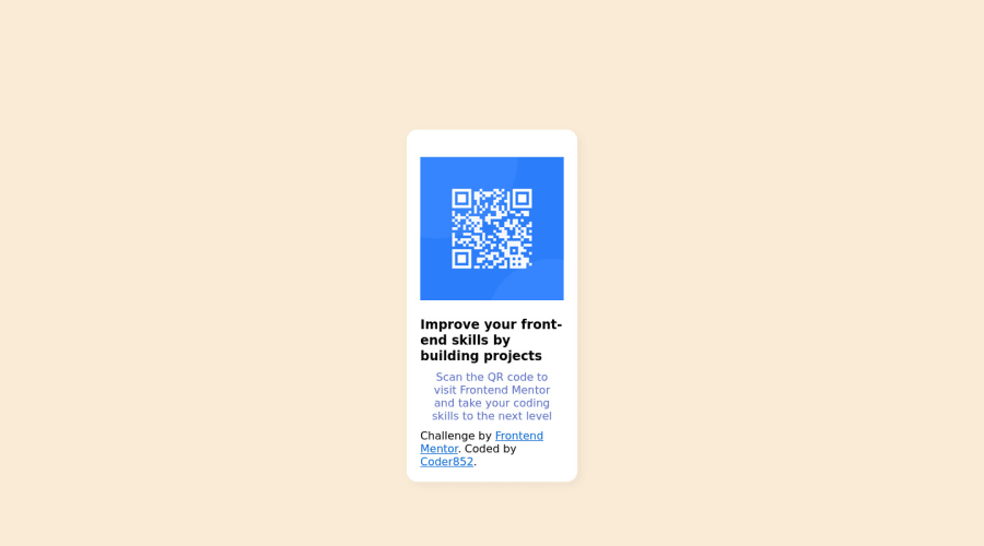 Frontend Mentor Qr Code Component Coding Challenge Solution