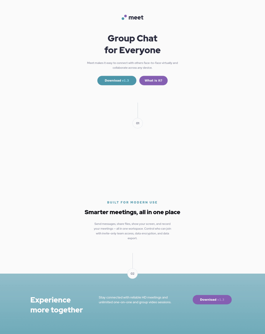 Frontend Mentor Meet Landing Page Svelte Scss Gsap Animation Powerhouse Coding