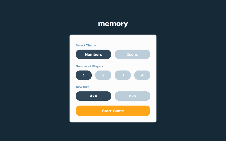 Frontend Mentor Memory Game With React Coding Challenge Solution