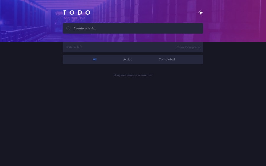 Frontend Mentor Todo App Using Html Scss And Js Coding Challenge