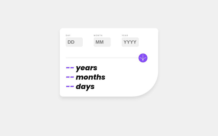 Frontend Mentor Age Calculator App Coding Challenge Solution