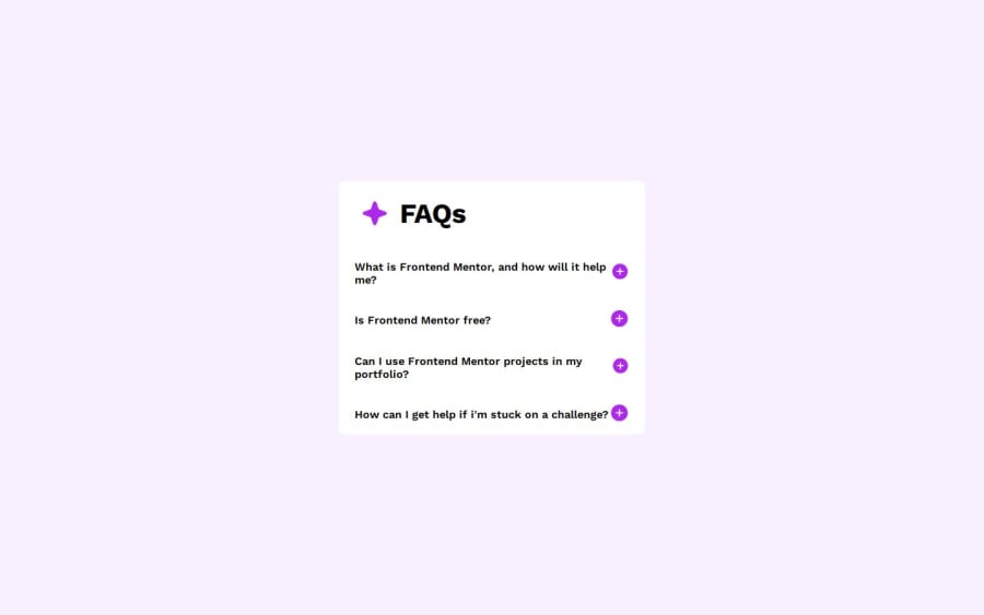 Frontend Mentor Responsive Faqs Page Using Html Css Javascript Coding Challenge Solution 8174