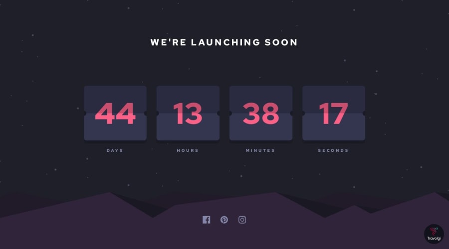 Frontend Mentor React Solution For Launch Countdown Timer Coding Challenge Solution