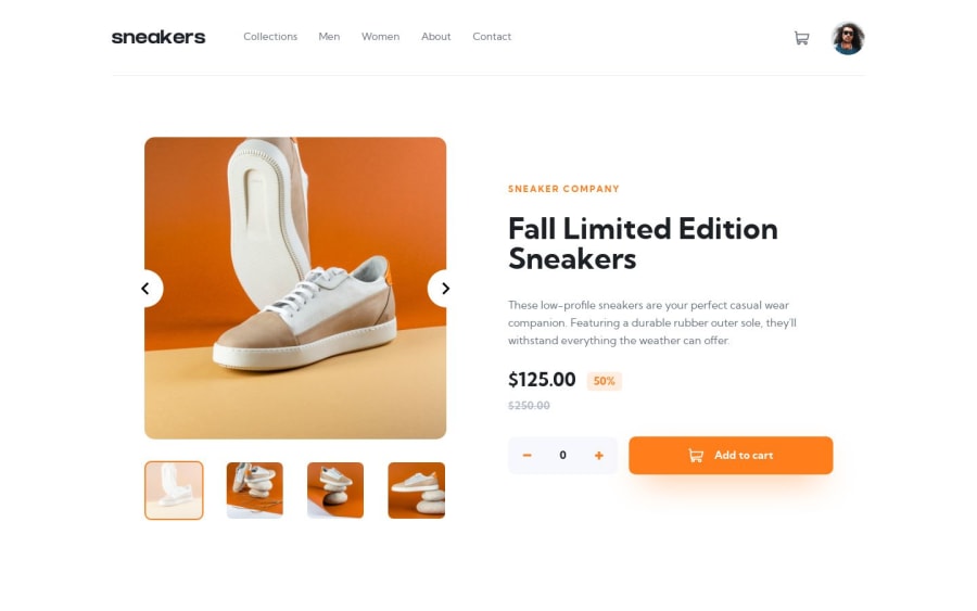 Frontend Mentor E Commerce Product Page With React And Typescript