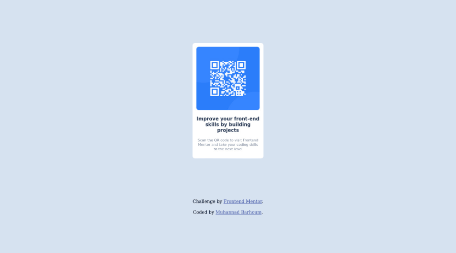 Frontend Mentor Qr Code Using Html And Css Coding Challenge Solution