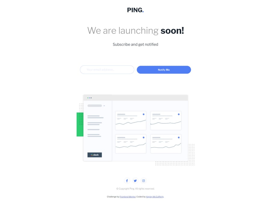 Frontend Mentor Ping Single Column Page Using Html Css And Javascript Coding Challenge Solution