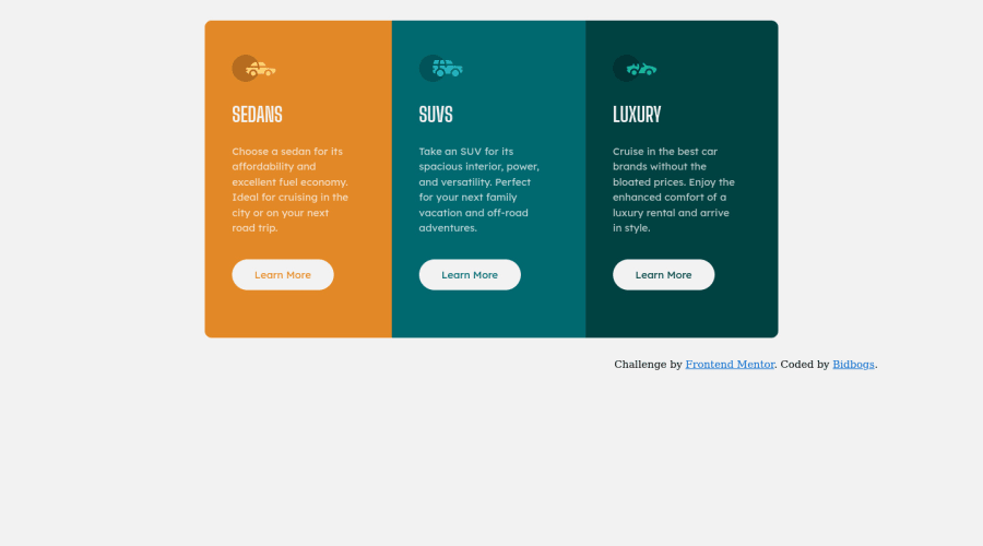 Frontend Mentor Responsive 3 Column Layout Using Html And Css Coding