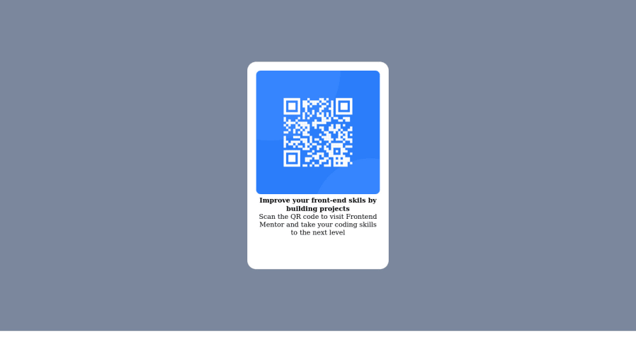 Frontend Mentor Qr Code Using Css Flex Box Coding Challenge Solution