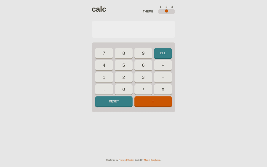Frontend Mentor Calculator App Coding Challenge Solution