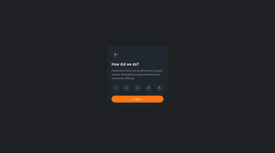 Frontend Mentor Interactive Rating Component In React Styled W