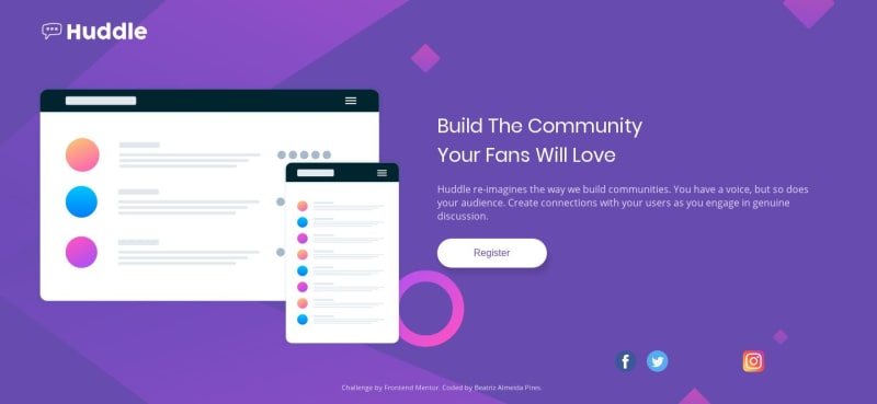 Frontend Mentor Beatrizalmeidapires S Profile