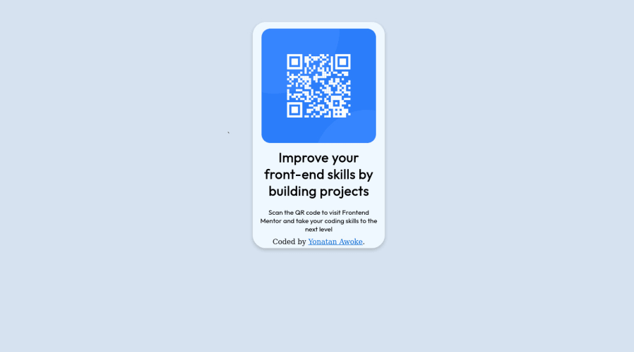 Frontend Mentor Used Main Block With Class Card That Is Styled In Css To Be Responsive Coding
