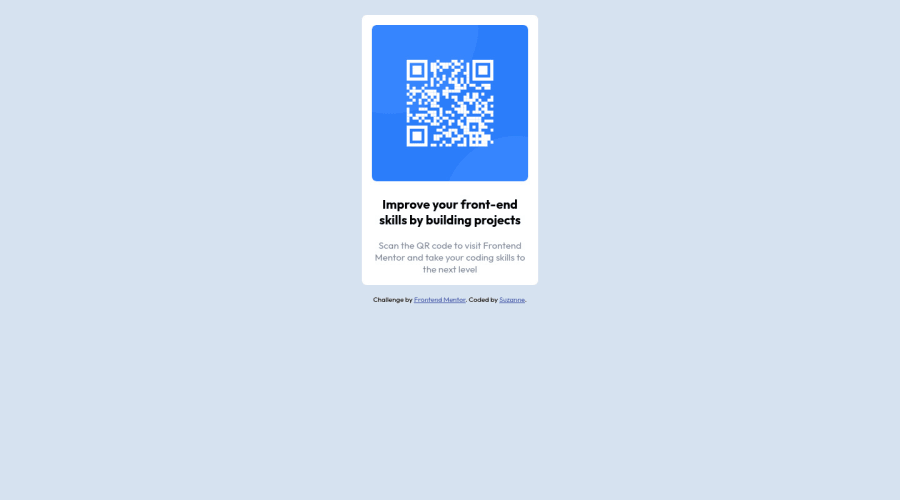 Frontend Mentor Qr Code Image With Title And Description Using Css