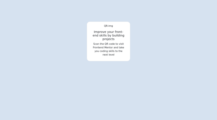 Frontend Mentor Responsive Qr Code Page With Bootstrap Coding