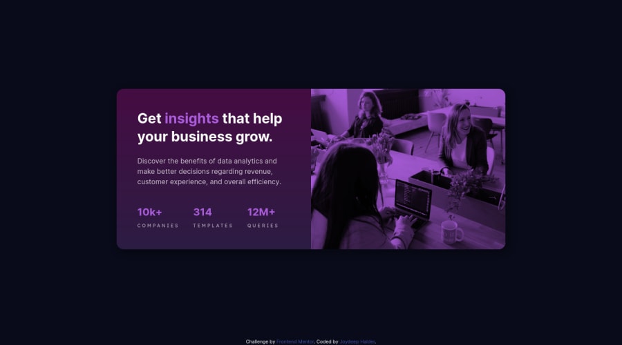 Frontend Mentor Responsive Stats Preview Card With Css Grid And Flexbox Coding Challenge Solution