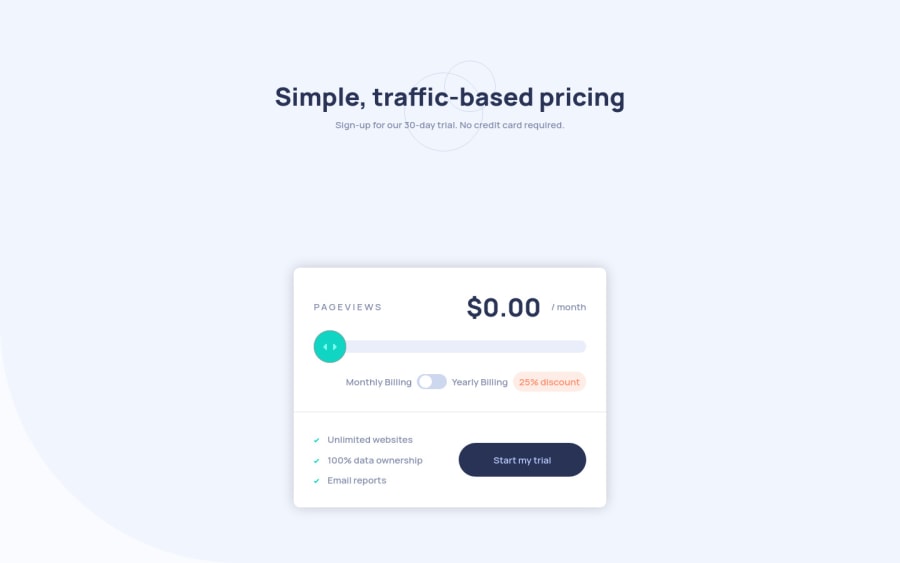 Frontend Mentor Interactive Pricing Component Using Javascript And Bootstrap5 Coding Challenge