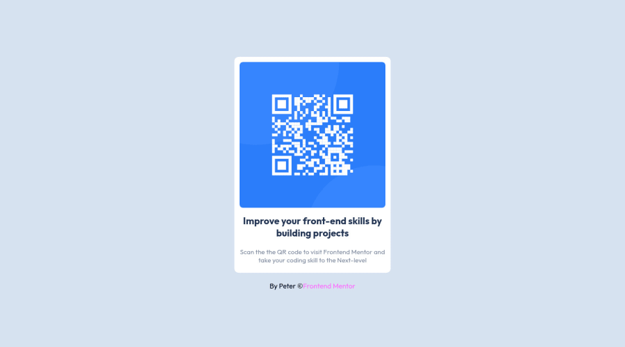 Frontend Mentor Qr Code Challenge Using Flexbox Coding Challenge Solution