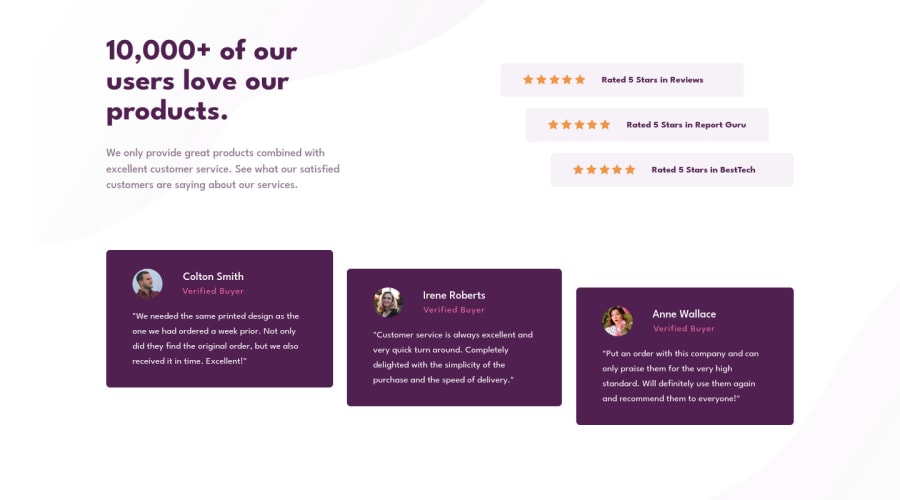 Frontend Mentor Social Proof Section Using Html Css And Flexbox Coding Challenge Solution