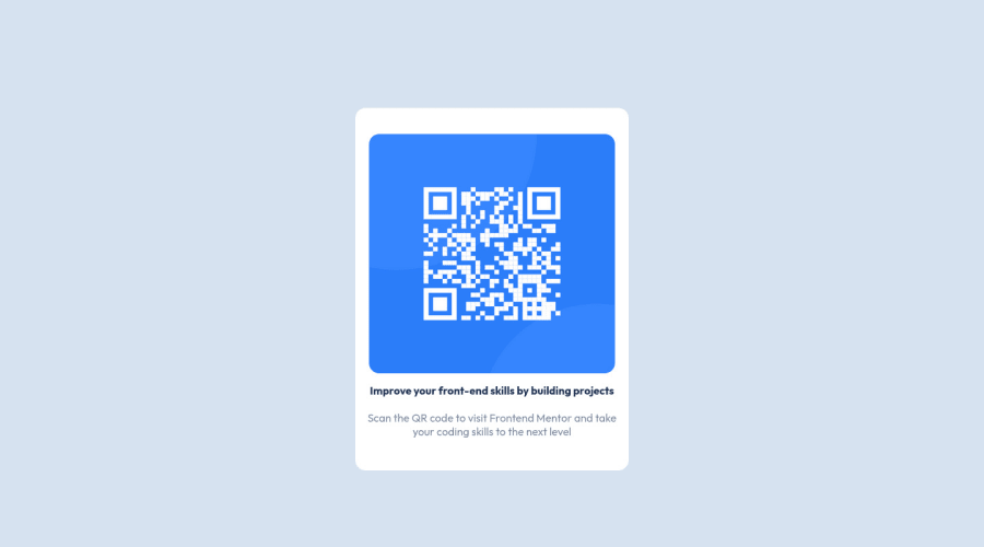 Frontend Mentor Qr Code Using Css Flexbox Coding Challenge Solution