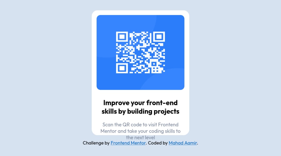 Frontend Mentor Qr Code Component Using Css Flexbox Coding Challenge