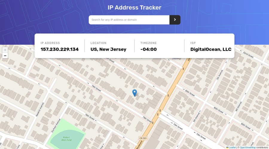 Frontend Mentor Ip Address Tracker App Coding Challenge Solution