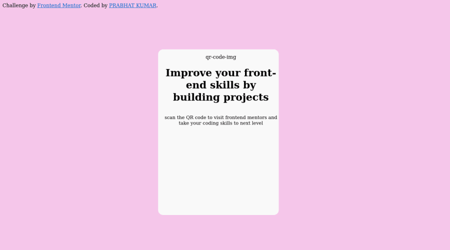 Frontend Mentor Qr Code Page Coding Challenge Solution