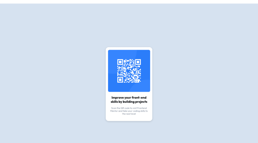 Frontend Mentor Qr Code Component First Solution Using Css Grid And
