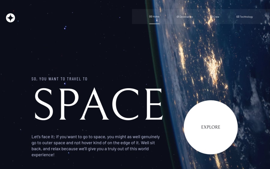 Frontend Mentor Reactjs With React Router Solution For Space Tourism