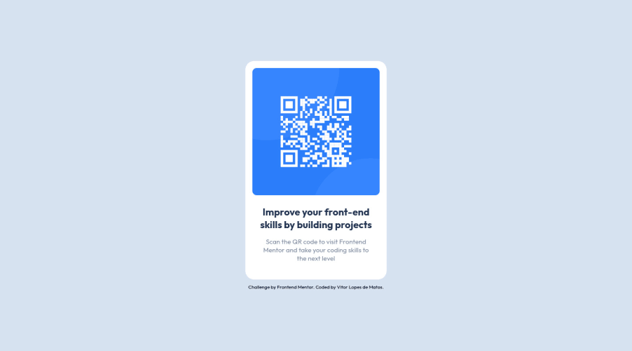 Frontend Mentor Qr Code Component Com Html E Css Flexbox Coding