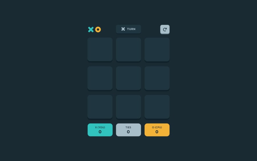 Frontend Mentor Tictactoe Using React And React Router Coding