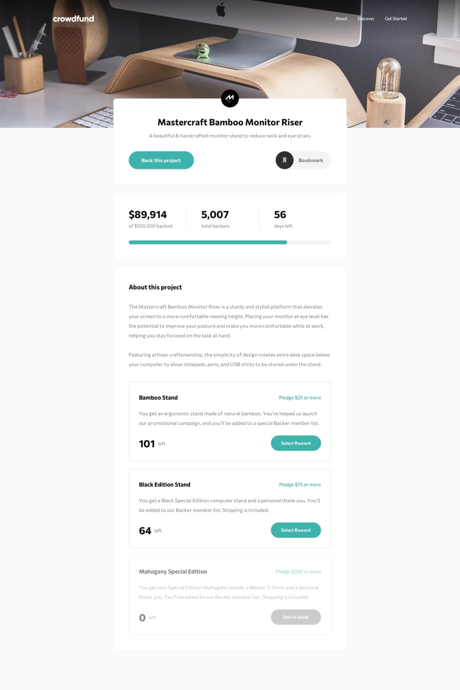 Frontend Mentor Bootstrap Vanilla Js Coding Challenge
