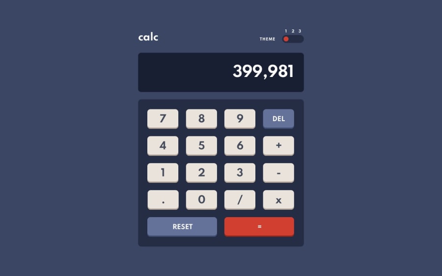 Frontend Mentor Calculator App Using React Coding