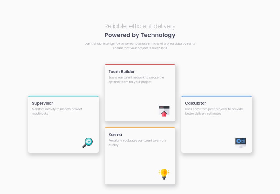 Frontend Mentor Four Cards Solution W Grid And Flex Coding Challenge