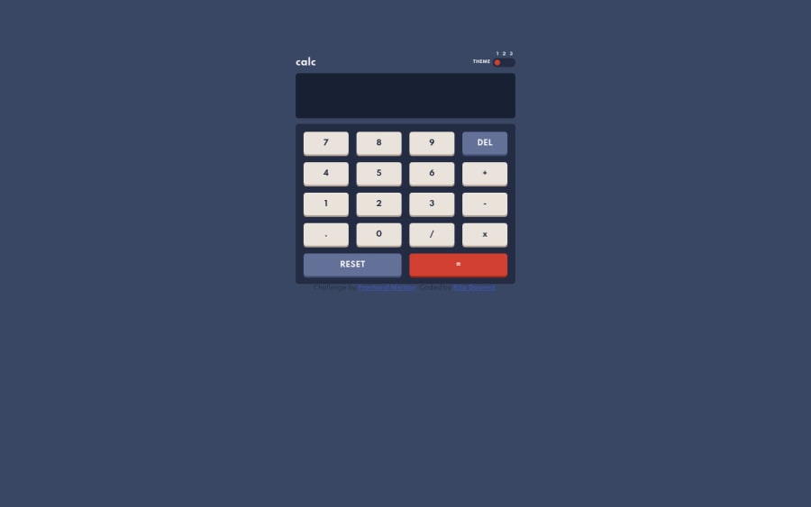 Frontend Mentor Responsive Calculator Using Css Grid Html5 Javascript Coding Challenge Solution