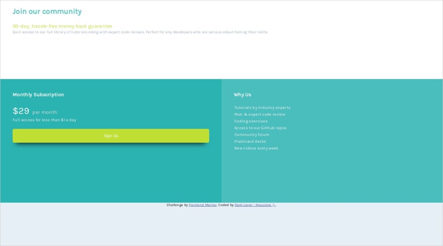 Frontend Mentor Single Price Grid Component Html And Css Coding