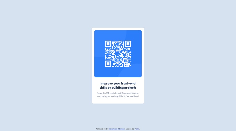 Frontend Mentor Qr Code Component Coding Challenge Solution