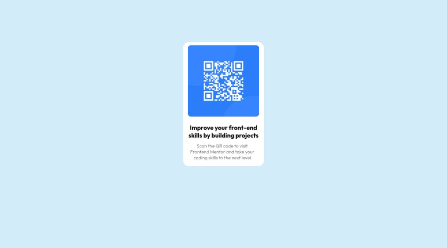 Frontend Mentor Qr Code Using Basic Html And Css Coding Challenge