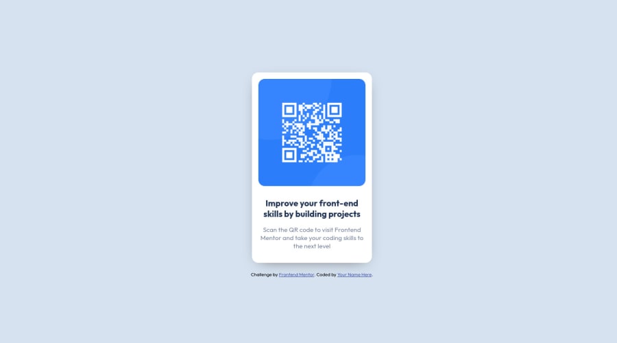 Frontend Mentor Qr Code Component Using Css Coding Challenge Solution